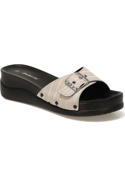 Polaris 162070.Z1FX Comfort Taban Şık Kadın Terlik - Bej - 36 - ST01765-13396