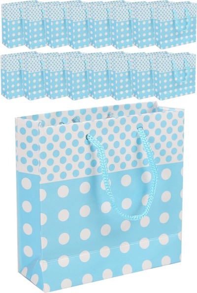 Kına Atölyesi Karton Çanta Puantiyeli 50 'li 11X11