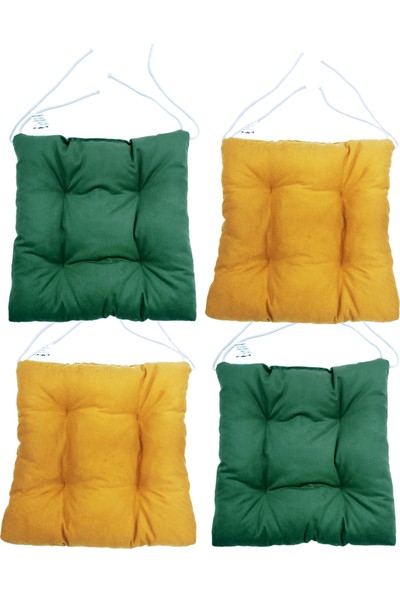 Mutfakta Moda Sandalye Minderi / Renkli Bahar Serisi Tay Tüyü 4 Lü Sandalye Minderi Mutfakta Moda Sandalye Minderi / Renkli Bahar Serisi Tay Tüyü 4 Lü Sandalye Minderi