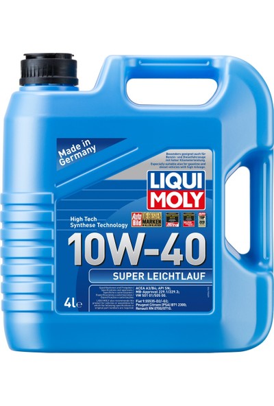 Liqui Moly Super Leichtlauf 10W-40 4 Litre Motor Yağı ( Üretim Yılı: 2021 ) Liqui Moly Super Leichtlauf 10W-40 4 Litre Motor Yağı ( Üretim Yılı: 2021 )