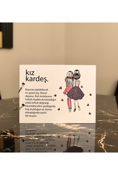 Giftmoda Kız Kardeş Tasarımlı Siyah Sayfa Kendin Yap Fotoğraf Albümü Giftmoda Kız Kardeş Tasarımlı Siyah Sayfa Kendin Yap Fotoğraf Albümü