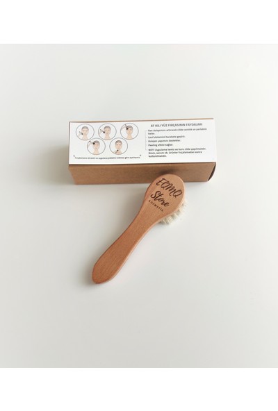 Eqmq %100 Doğal At Kılı Yüz Fırçası Eqmq %100 Doğal At Kılı Yüz Fırçası