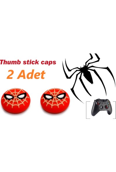 Feza Xbox One 2 Adet Spiderman Kabartma Desenli Analog Başlığı Feza Xbox One 2 Adet Spiderman Kabartma Desenli Analog Başlığı