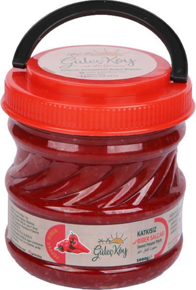Güleç Köy Katkısız Tatlı Biber Salçası 1 kg