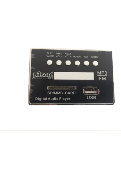 Pilsan Akülü Araba Mp3 Çalar Fm Radyolu Geniş Tip