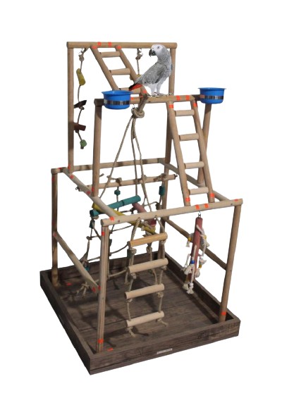 Merkez Av Papağan Tüneği Oyun Alanı Papağan Oyuncak Tünek 3