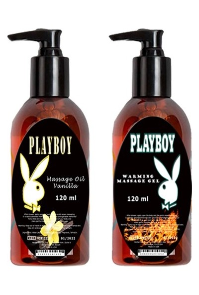 Playboy Isıtıcılı Masaj Yağı 120 ml + Vanilya Kokulu Vücut Masaj Yağı 120 ml Playboy Isıtıcılı Masaj Yağı 120 ml + Vanilya Kokulu Vücut Masaj Yağı 120 ml