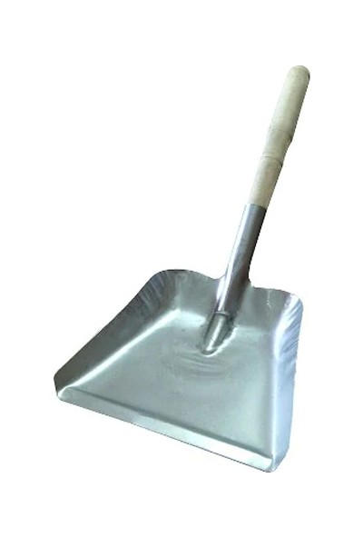 Master Geniş Metal Faraş Kürek Soba Küreği Çöpçü Küreği Saplı