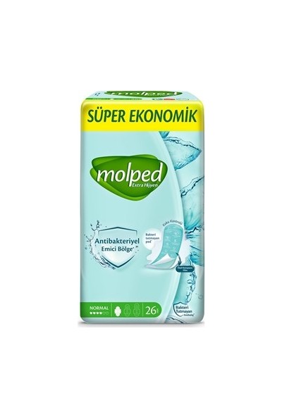 Molped Ped Antibakteriyel Normal 26'lı Molped Ped Antibakteriyel Normal 26'lı