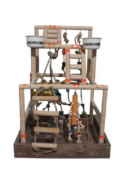 Merkez Av Papağan Tüneği Oyun Alanı Papağan Oyuncak Tünek 1