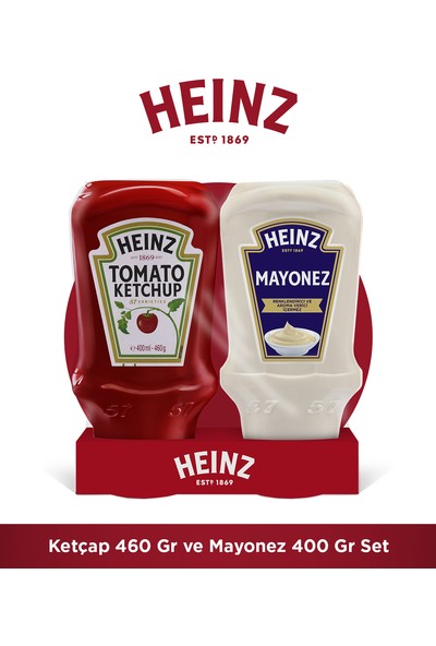 Heinz Ketçap 460 gr ve Mayonez 400 gr Set Heinz Ketçap 460 gr ve Mayonez 400 gr Set