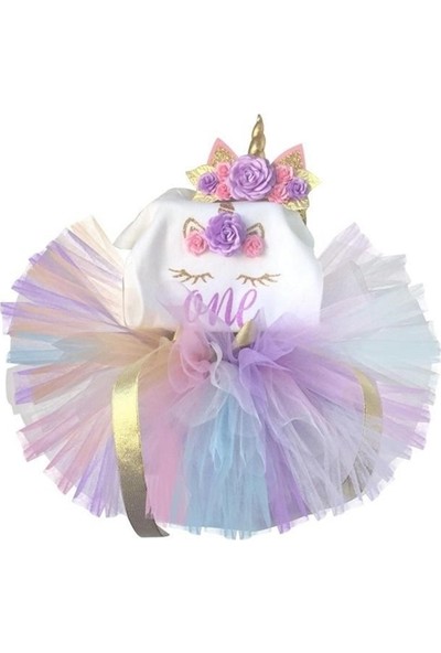 Bba New Trend 1 Yaş Tütü Etek,doğum Günü 1 Yaş Badi,kız Bebek Kostüm