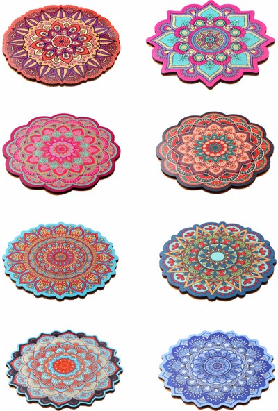 Kitchen Life 6 Adet Çini Desenli Bardak Altlığı Seti Kitchen Life 6 Adet Çini Desenli Bardak Altlığı Seti