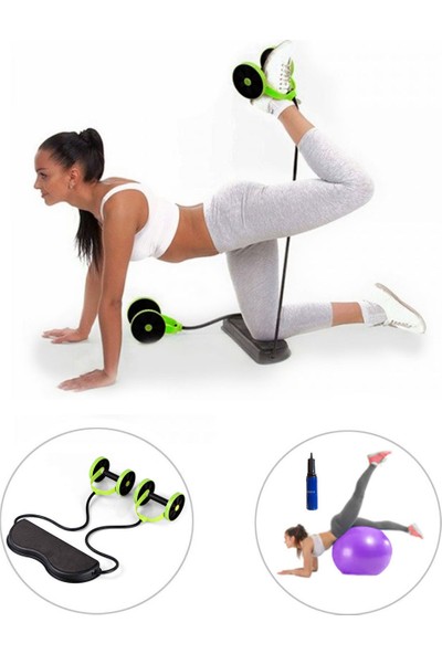 Spor Byfit Lastikli Tekerlekli Egzersiz Aleti Rv + Pilates Topu + Şişirme Pompası - 3'lü Özel Set Spor Byfit Lastikli Tekerlekli Egzersiz Aleti Rv + Pilates Topu + Şişirme Pompası - 3'lü Özel Set