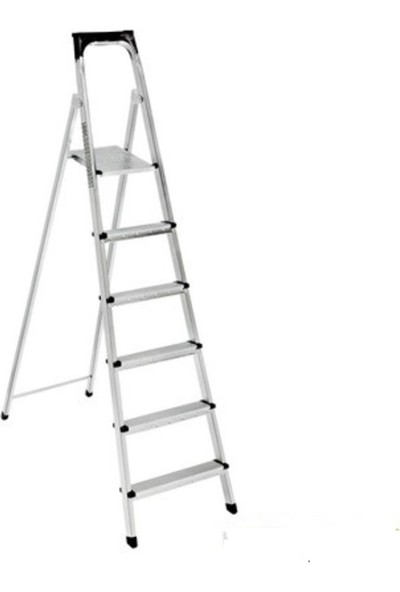 Kutlu Ayaklı Profil Merdiven 5+1 Basamaklı 185 cm Kutlu Ayaklı Profil Merdiven 5+1 Basamaklı 185 cm