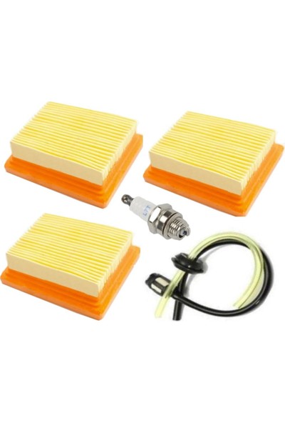 Hsgl Oleo-Mac 753/453-EFCO 755 Tırpan Hava ve Benzin Filtre Buji Set