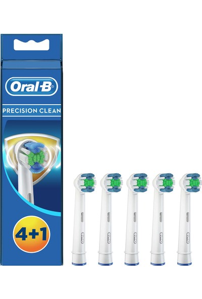 Oral-B Şarjlı Diş Fırçası Yedek Başlığı Precision Clean Anti Bakteriyel 5 Adet