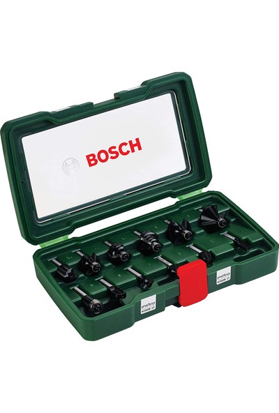 Bosch Dıy 12 Parça Freze Seti 8 mm Şaftlı Bosch Dıy 12 Parça Freze Seti 8 mm Şaftlı