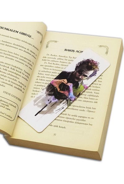 Istisna Ünlüler Suluboya Kitap Ayracı -Joker