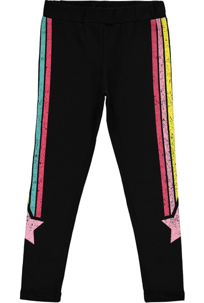 Cvl Kız Çocuk Uzun Tayt Siyah