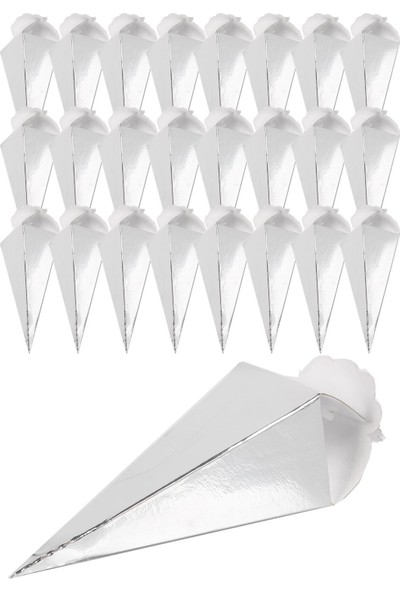 Kına Atölyesi Metalik Karton Külah 50 'li