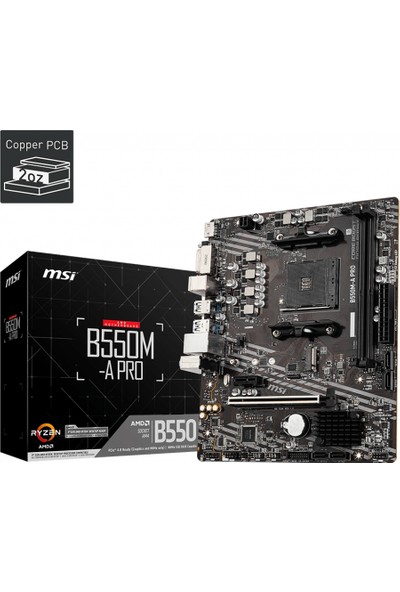 MSI B550M-A Pro DDR4 Pci Express 4.0 Anakart MSI B550M-A Pro DDR4 Pci Express 4.0 Anakart