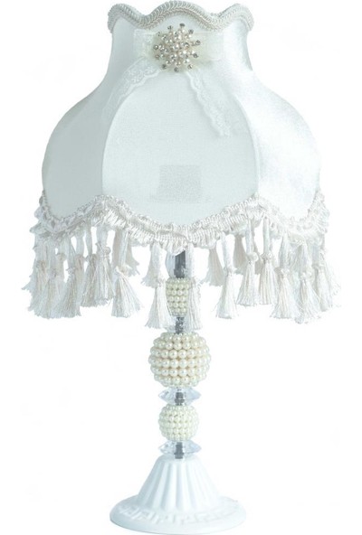 Omni Design AB0027 Dekoratif Abajur Gece Lambası Kırık Beyaz Omni Design AB0027 Dekoratif Abajur Gece Lambası Kırık Beyaz