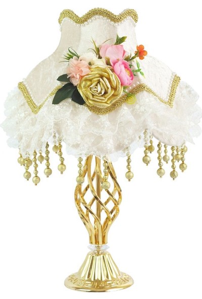 Omni Design AA0032 Dekoratif Abajur Gece Lambası Kırık Beyaz Omni Design AA0032 Dekoratif Abajur Gece Lambası Kırık Beyaz