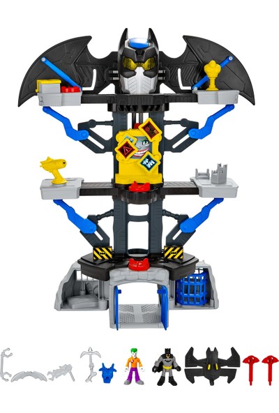 Imaginext DC Super Friends 2'si 1 Arada Transforming (Dönüşen) Batcave, Süper Kahraman Oyuncaklarından Batman, Joker, Zırh ve Fırlatıcı Dahil CHH91 Imaginext DC Super Friends 2'si 1 Arada Transforming (Dönüşen) Batcave, Süper Kahraman Oyuncaklarından Batman, Joker, Zırh ve Fırlatıcı Dahil CHH91