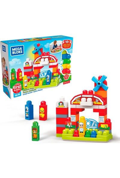 Mega Bloks Müzikli Çiflik Oyun Seti, 46 Parçadan Oluşan Blok Oyuncakları GCT50 Mega Bloks Müzikli Çiflik Oyun Seti, 46 Parçadan Oluşan Blok Oyuncakları GCT50