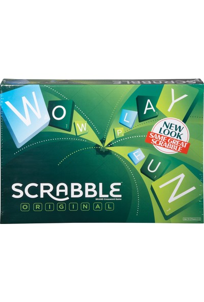 Scrabble Orijinal İngilizce, Kutu Oyunu, Mattel Games Y9592