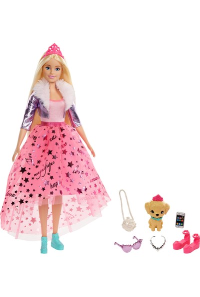 Barbie Prenses Macerası Prenses Tarzı Bebeği (30 cm boyunda), Yavru Köpeği İle 3-7 Yaş İçin GML76 Barbie Prenses Macerası Prenses Tarzı Bebeği (30 cm boyunda), Yavru Köpeği İle 3-7 Yaş İçin GML76