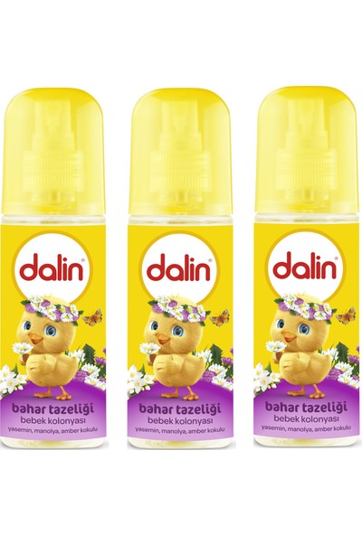 Dalin Bahar Tazeliği Bebek Kolonyası 100 ml 3 Adet