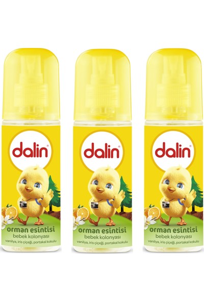 Dalin Orman Esintisi Bebek Kolonyası 100 ml 3 Adet