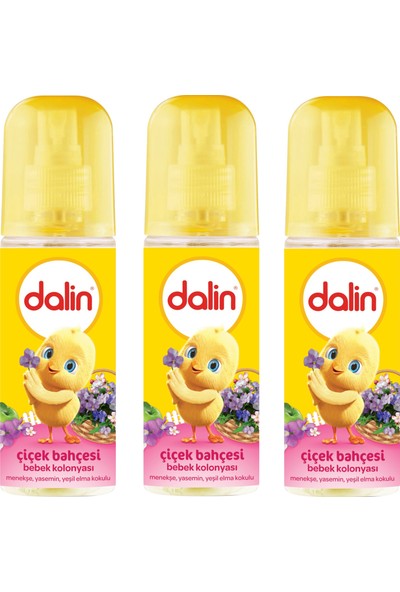 Dalin Çiçek Bahçesi Bebek Kolonyası 100 ml 3 Adet Dalin Çiçek Bahçesi Bebek Kolonyası 100 ml 3 Adet