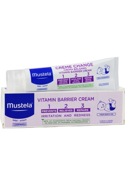 Mustela Vitamin Barrier 1-2-3 Pişik Kremi 100 ml Mustela Vitamin Barrier 1-2-3 Pişik Kremi 100 ml