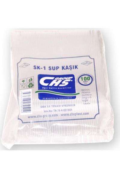Chs Plastik Sup Kaşık 100'LÜ