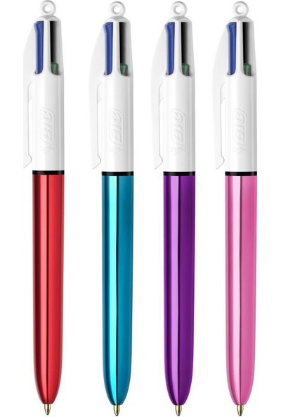Bic 4 Colours Shine Tükenmez Kalem 4'lü