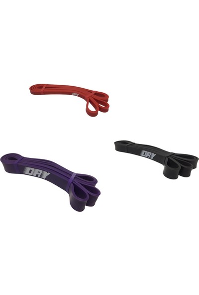 Dry Powerband Direnç Lastiği 3'lü Set 12.70 mm - 20.60 mm - 31.75 mm