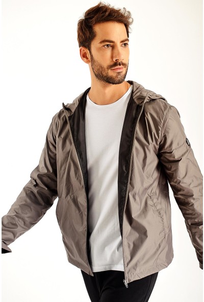 Chuba Erkek Kapüşonlu Fermuarlı Yağmurluk 21W701