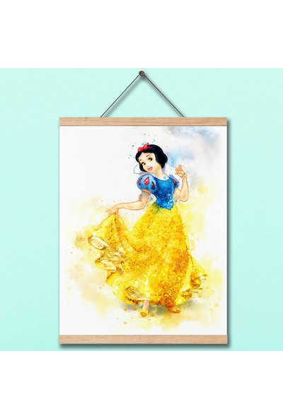 DekorLoft Pamuk Prenses Askılı Pu Deri Çocuk Odası Tablosu DekorLoft Pamuk Prenses Askılı Pu Deri Çocuk Odası Tablosu