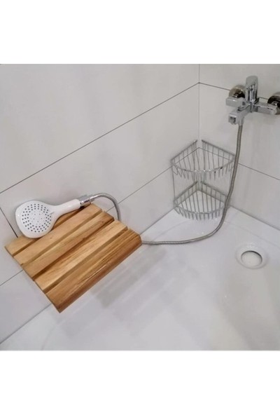 Kampasist Ahşap Duvara Monte Katlanabilir Engelli Duş Taburesi Meşe 32 x 37,5 cm Kampasist Ahşap Duvara Monte Katlanabilir Engelli Duş Taburesi Meşe 32 x 37,5 cm