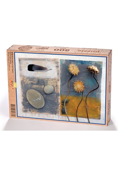 King Of Puzzle Hindiba ve Zen Taşları Ahşap Puzzle 500 Parça