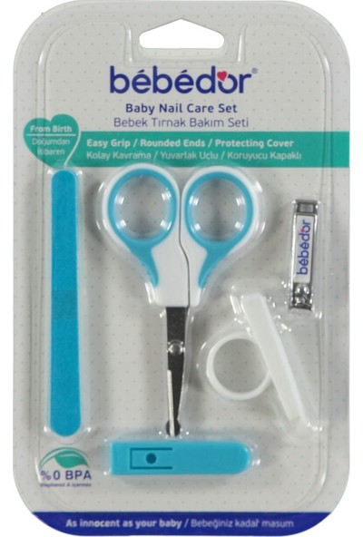 Bebedor Bebek Tırnak Bakım Setı 8550 - Turkuaz Bebedor Bebek Tırnak Bakım Setı 8550 - Turkuaz