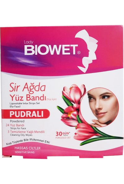 Biowet 27'li Yüz Sır Ağda Bandı Pudralı
