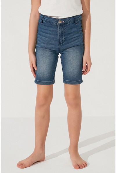Penti Denım Blue Kız Çocuk Bermuda Tayt Penti Denım Blue Kız Çocuk Bermuda Tayt