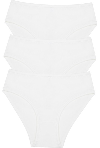 Penti Kırık Beyaz Kız Çocuk Bio Cotton 3 Lü Slip Penti Kırık Beyaz Kız Çocuk Bio Cotton 3 Lü Slip