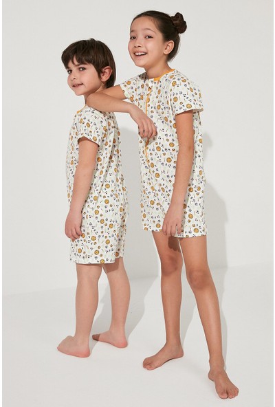 Penti Beyaz Unisex Lion Ss Tulum