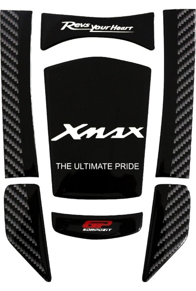 Motospartan Tank Pad X-Max 250 2018-2021 Karbon Desen Motospartan Tank Pad X-Max 250 2018-2021 Karbon Desen