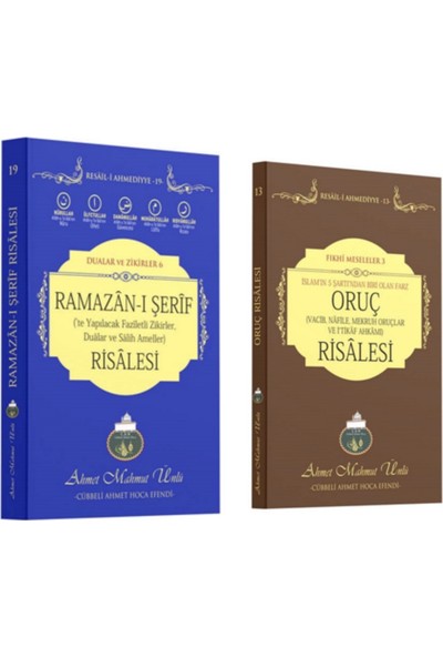 Ramazan ve Oruç Risalesi 2si 1 Arada - Ahmet Mahmut Ünlü Ramazan ve Oruç Risalesi 2si 1 Arada - Ahmet Mahmut Ünlü